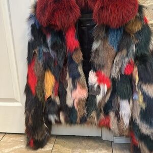 Moda | Jackets & Coats | Multi Color Fox Fur Coat | Poshmark
